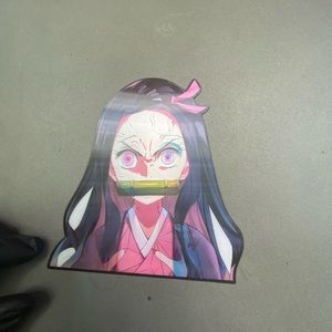 Other | Demon Slayer Nezuko Kamado 3d Lenticular Motion Car Sticker ...